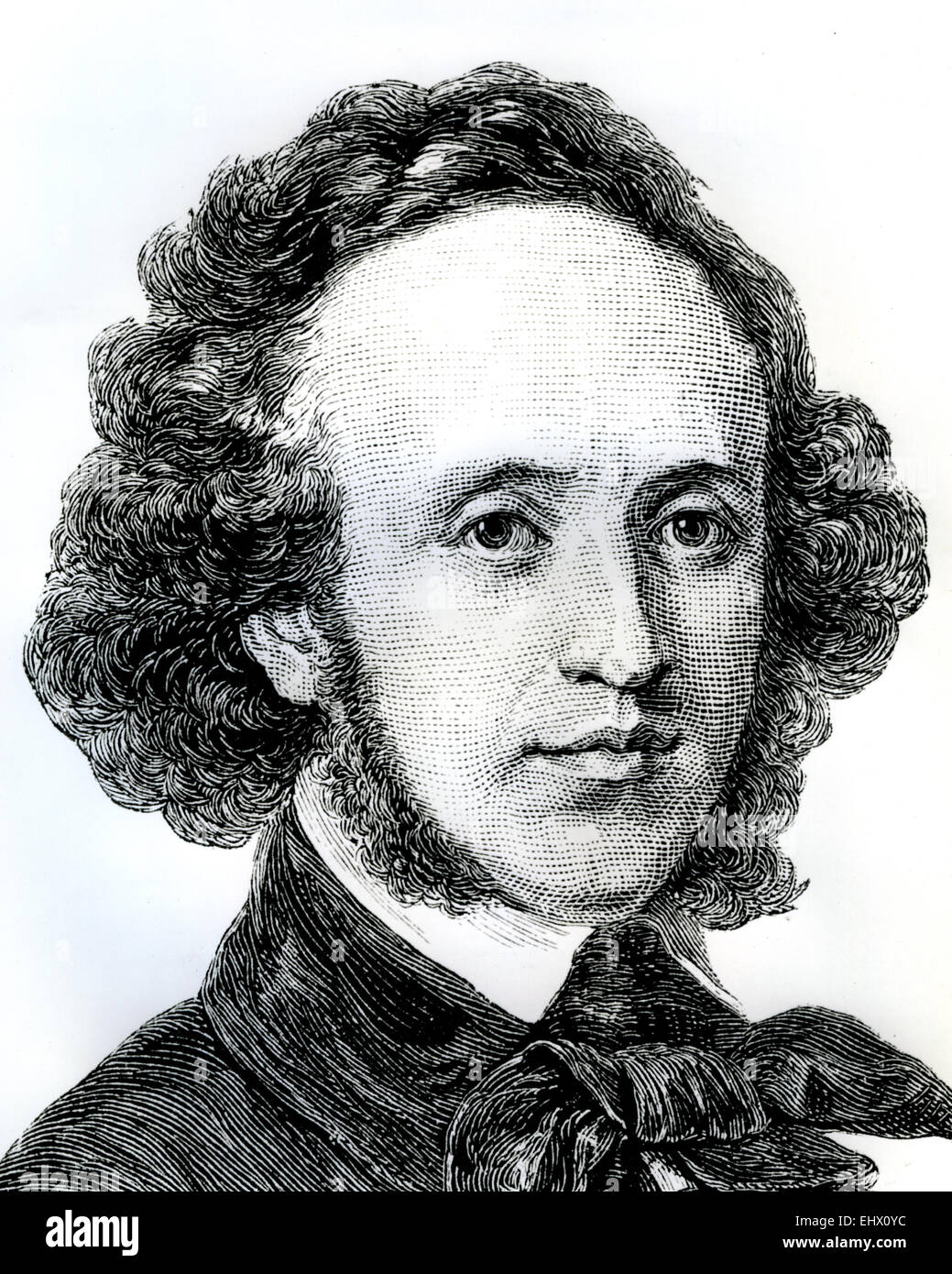 Felix mendelssohn 1809 1847 german composer hi-res stock photography ...