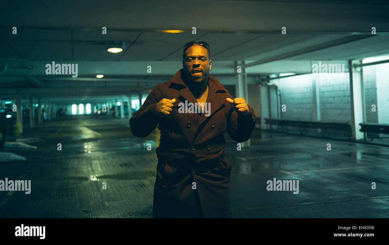 Cinematic scene in urban location Stock Photo - Alamy