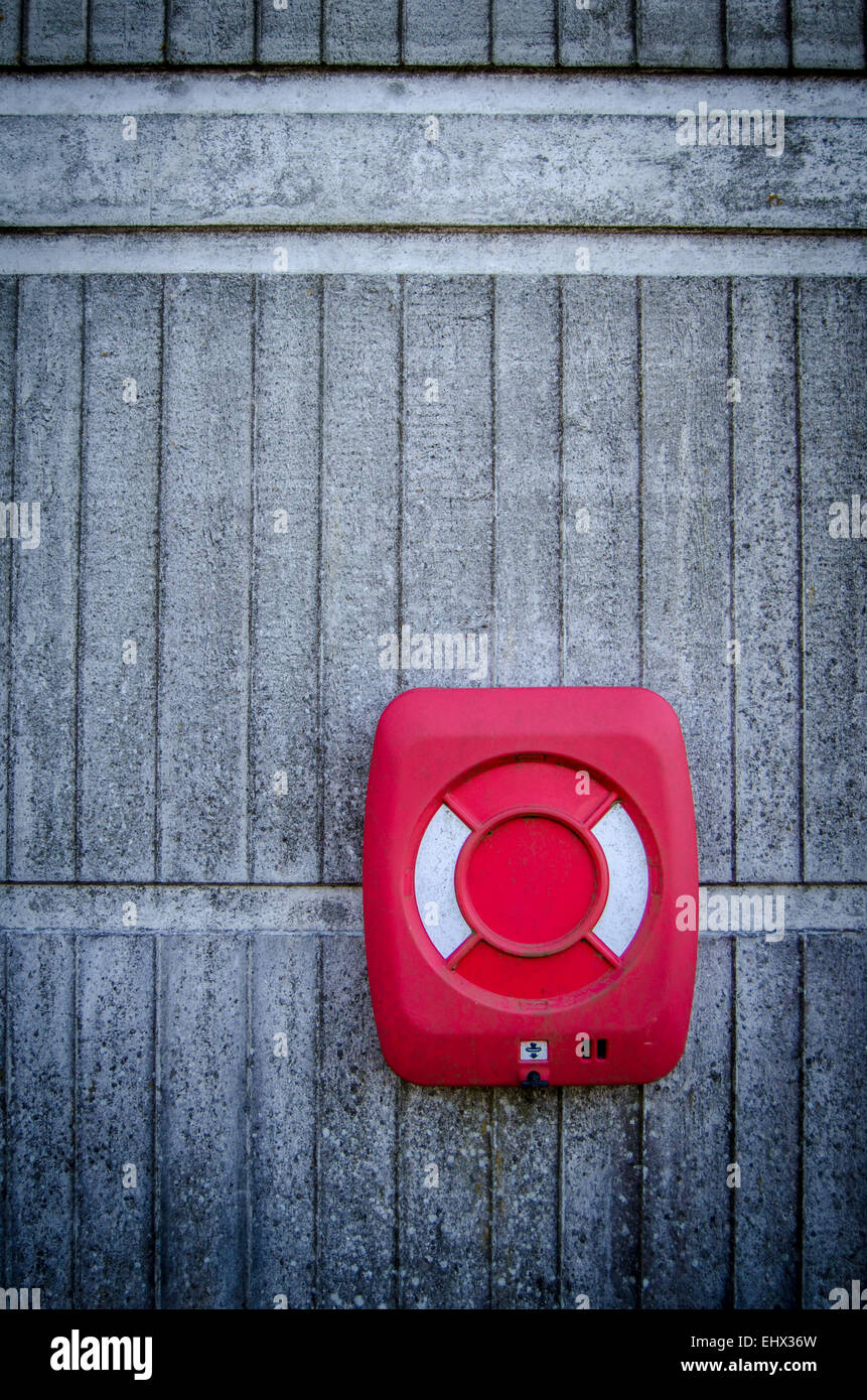 A Red Life Preserver Stock Photo - Alamy
