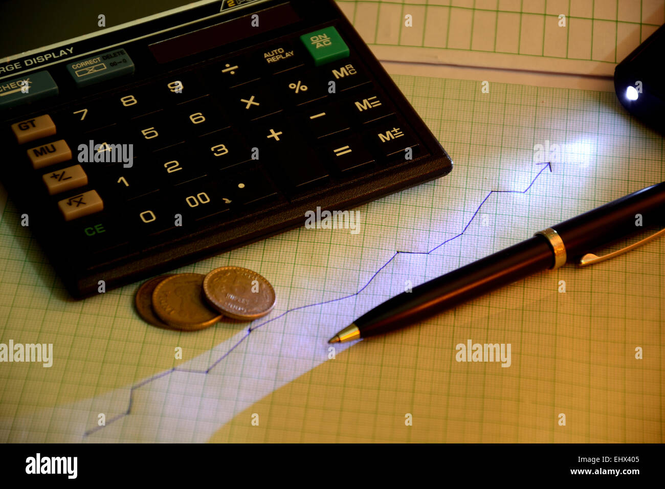 Calculator pen hi-res stock photography and images - Alamy