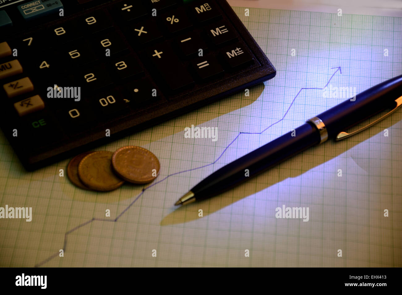 Calculator pen hi-res stock photography and images - Alamy