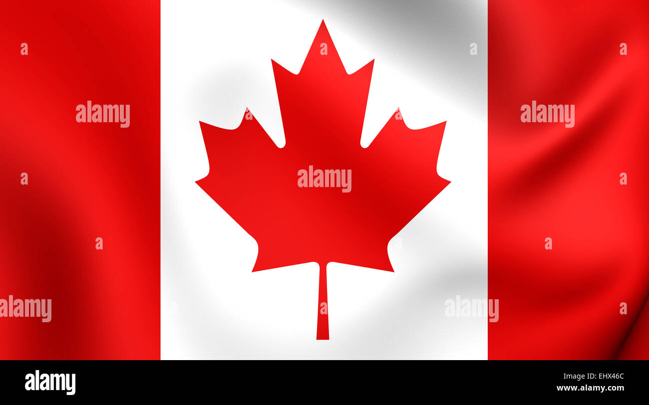 Flag of Canada. Close Up Stock Photo - Alamy
