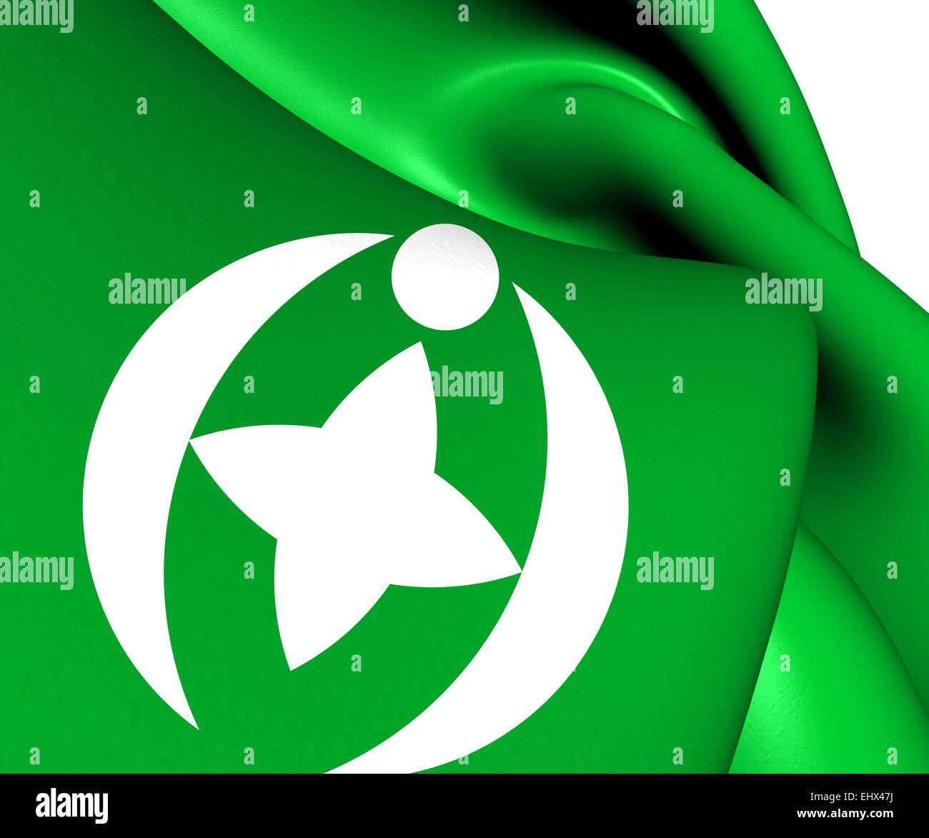 Flag of Chiba City, Japan. Close Up Stock Photo - Alamy