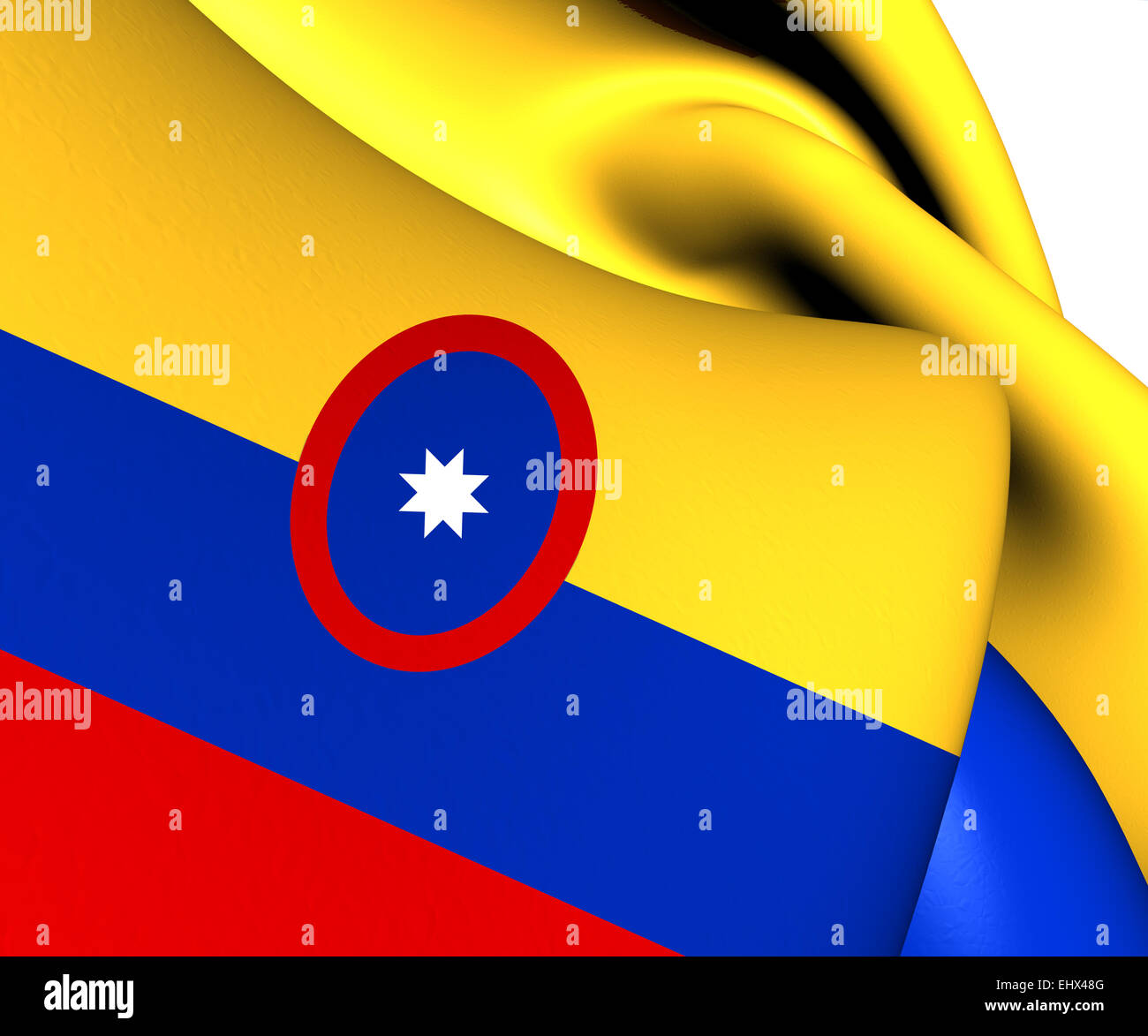 Civil Ensign of Colombia. Close Up Stock Photo - Alamy