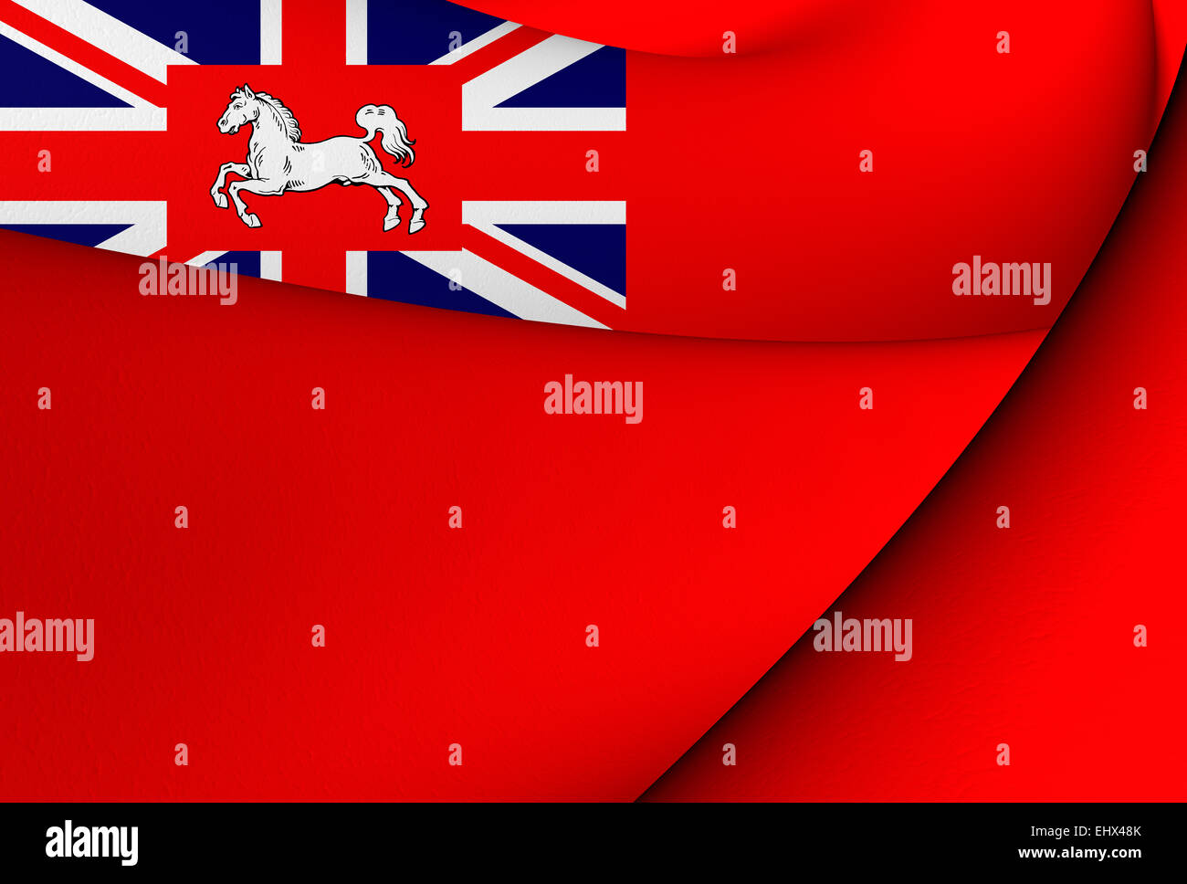 Civil Ensign of Hannover (1801- 1866). Close Up Stock Photo - Alamy