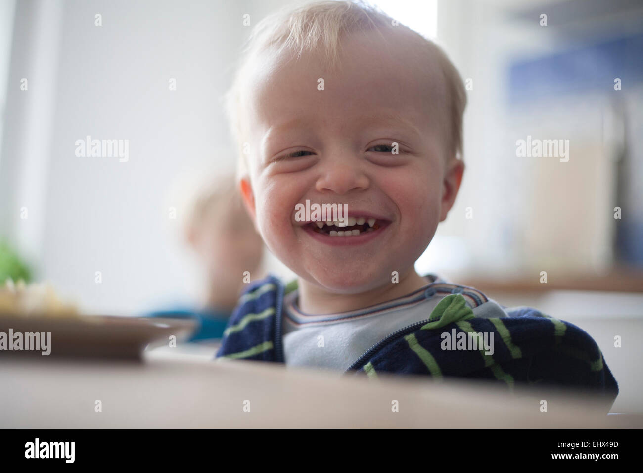 Portrait of laughing little boy Stock Photo - Alamy
