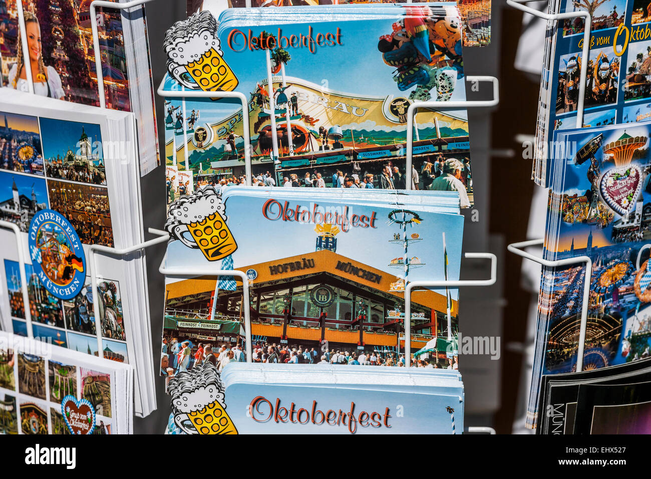 Germany, Bavaria, Munich, postcards at the Oktoberfest Stock Photo - Alamy