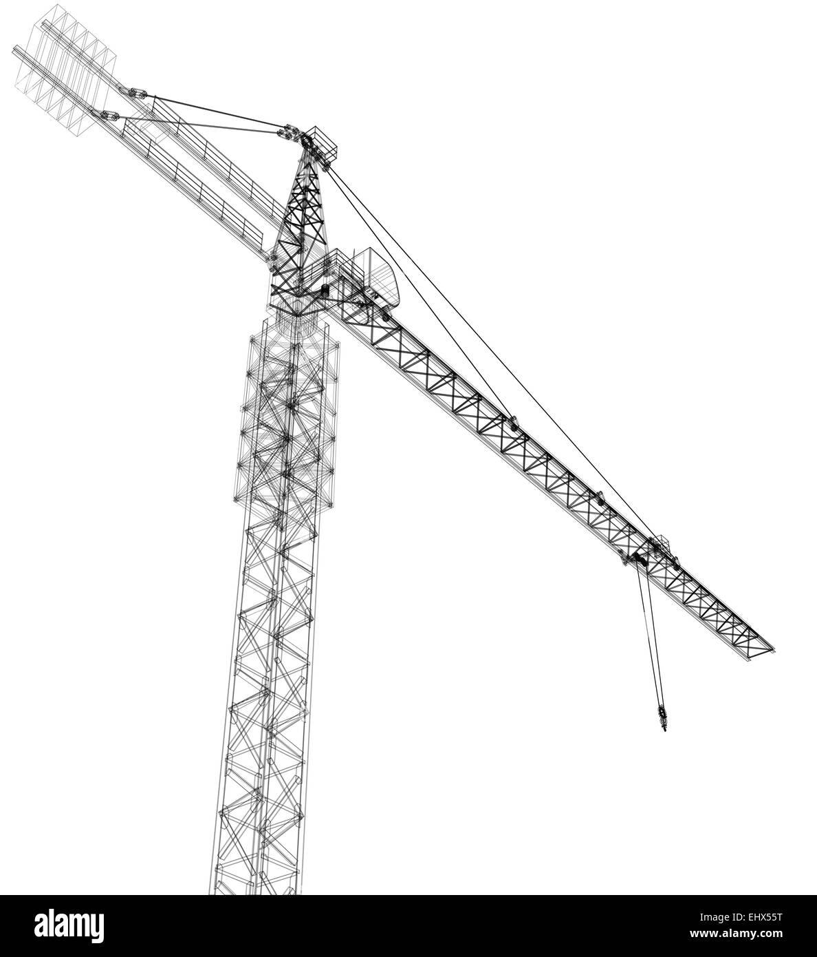 Tower crane sketch hi-res stock photography and images - Alamy