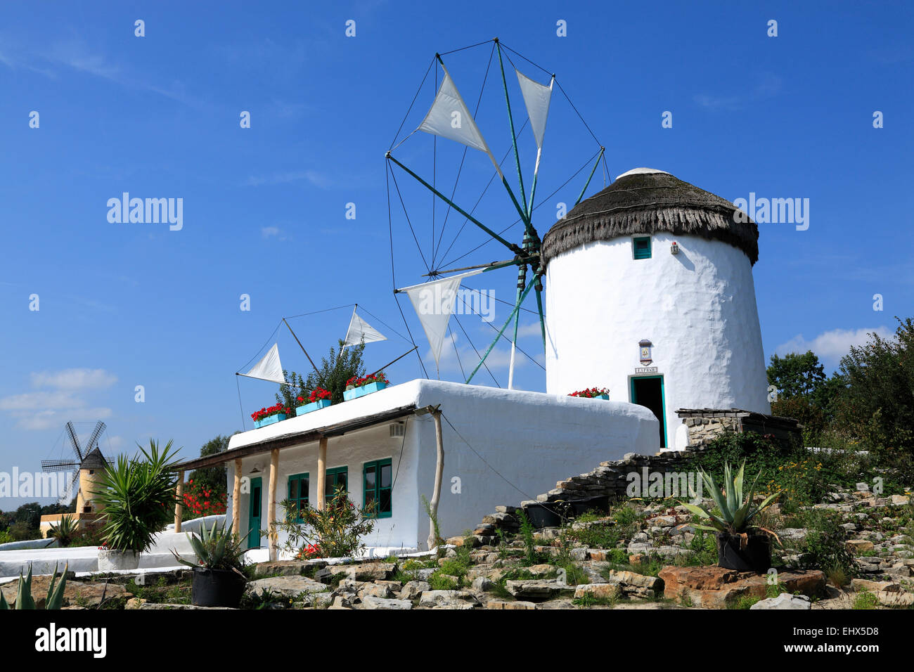 Greek mill at mill museum Gifhorn, Lower Saxony, Germany, Europe Stock ...
