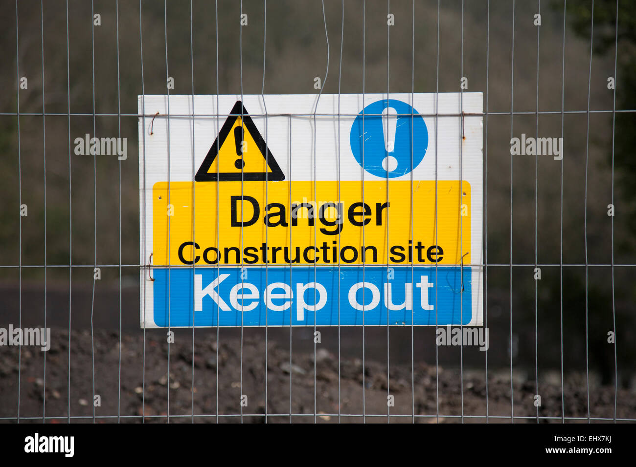 Danger construction site keep hi-res stock photography and images - Alamy