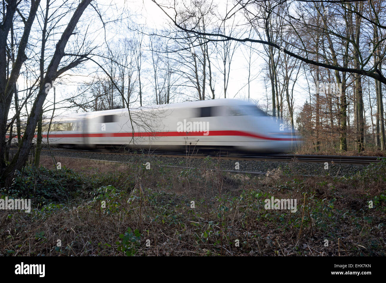 German Railways ICE passenger train, Leichlingen, Germany Stock Photo ...