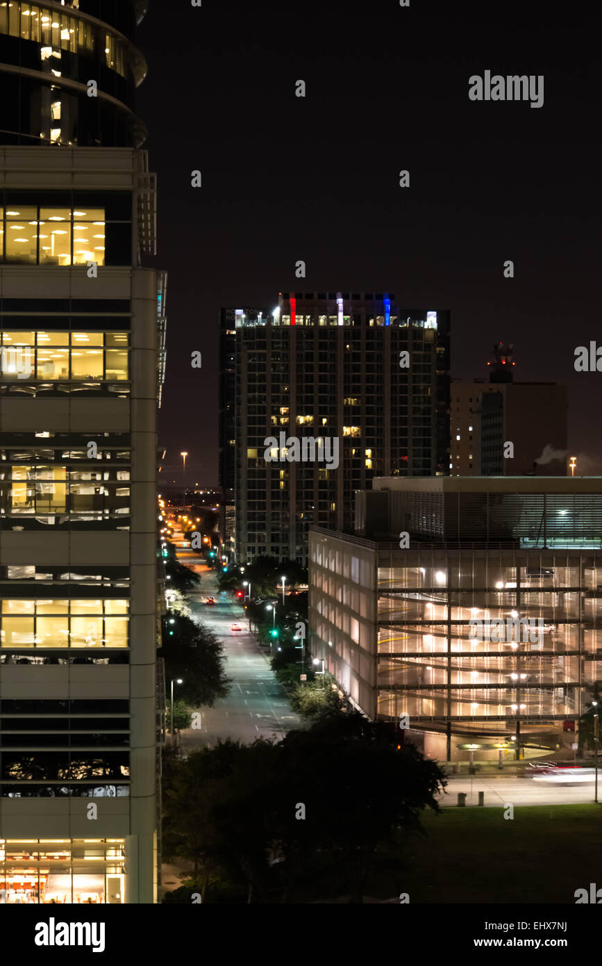 Oct 30, 2014 - Downtown Houston buildings at night Stock Photo - Alamy