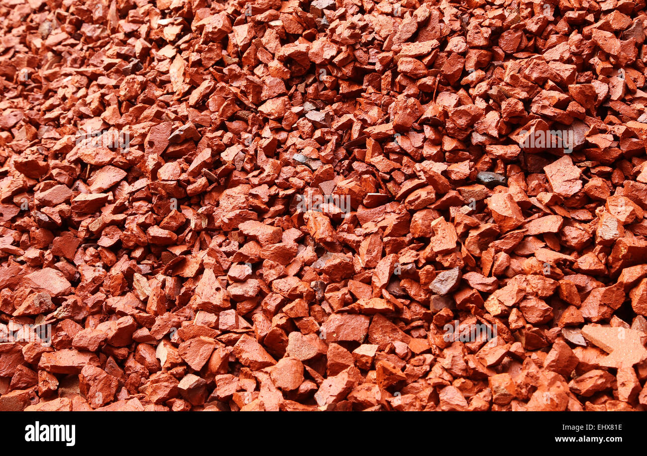 Aggregates of bricks for making concrete Stock Photo - Alamy