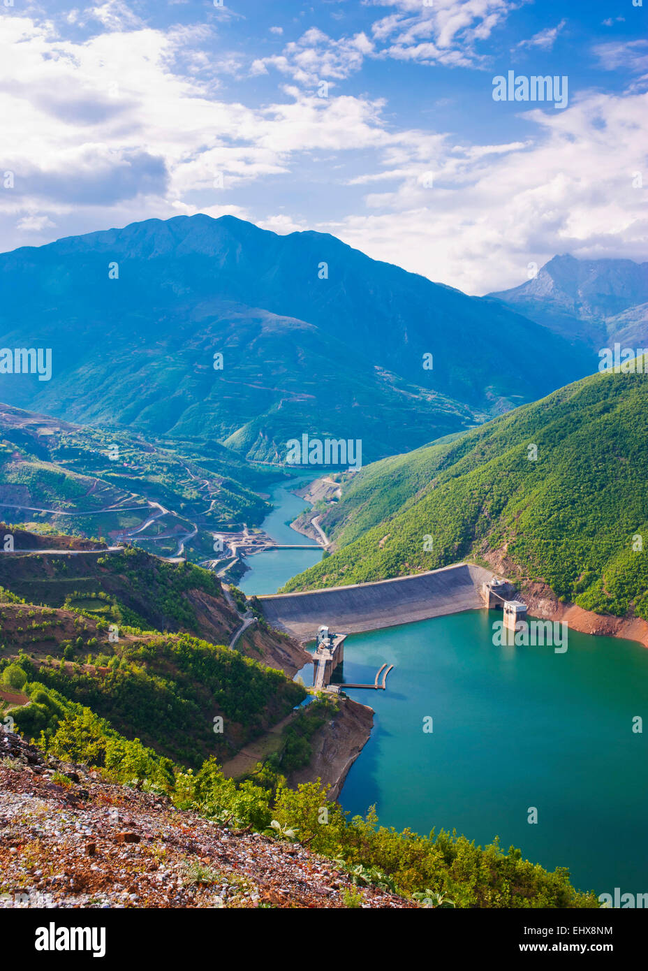 Fierza Reservoir, Albania Stock Photo - Alamy