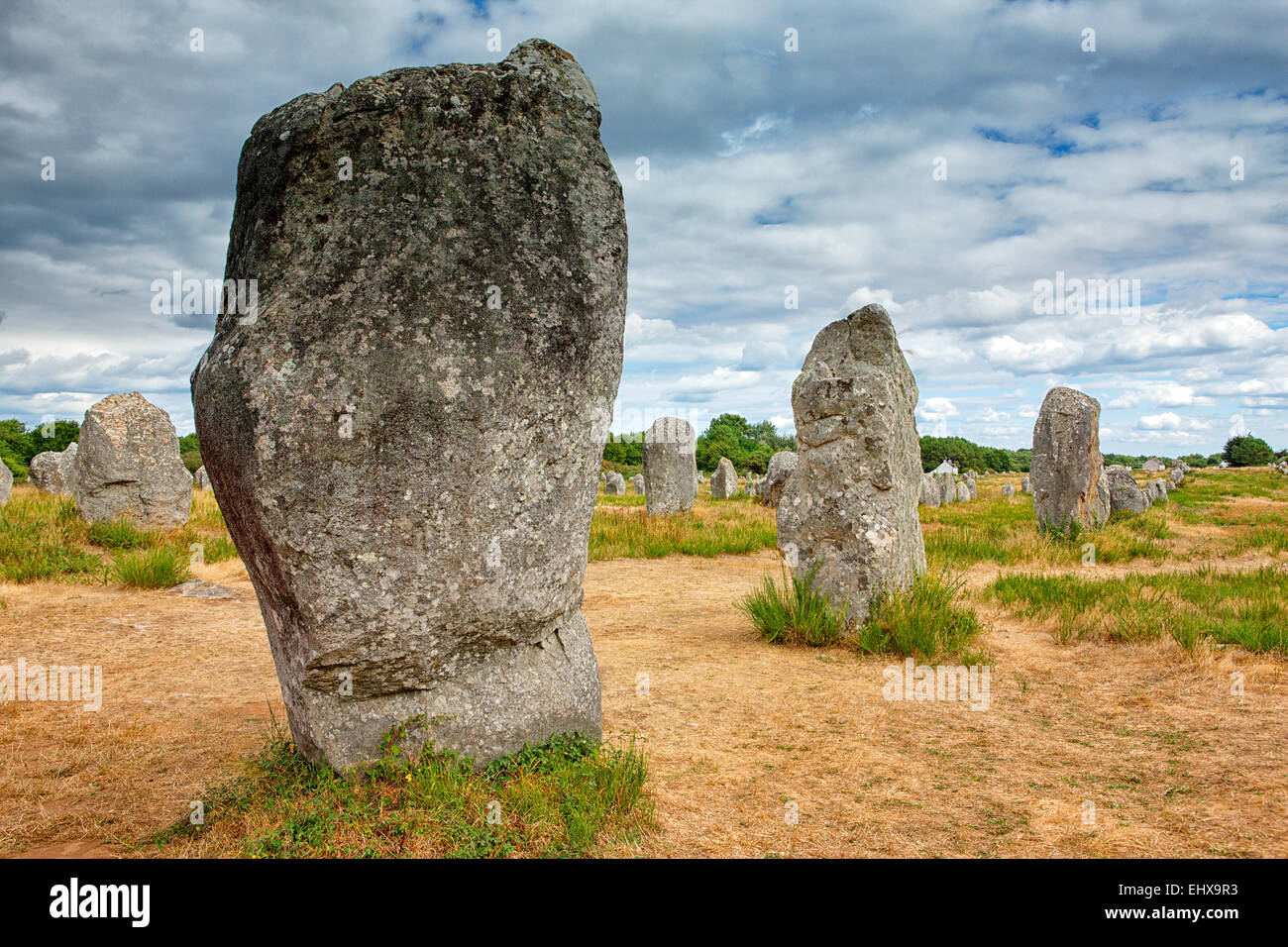France, Brittany, Neolithic megaliths of Carnac Stock Photo - Alamy