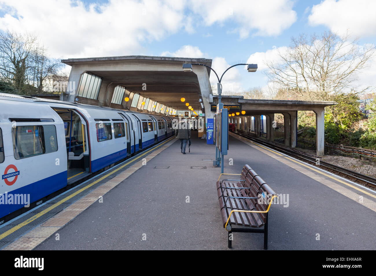 Cockfosters Station designed by Charles Holden in 1933 Stock Photo - Alamy