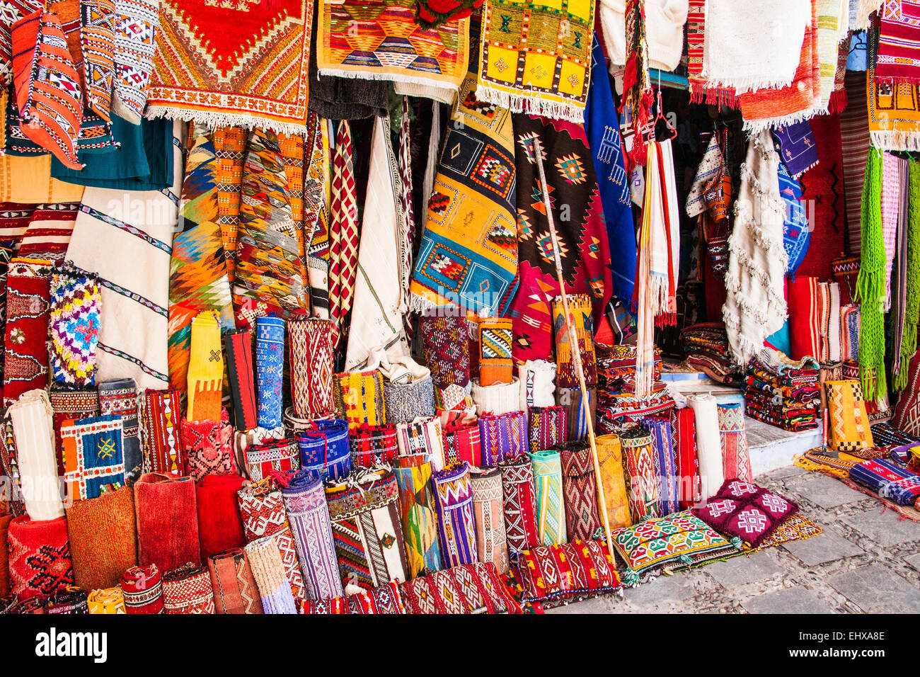 Traditional shop in Chefchaouen, Morocco Stock Photo - Alamy
