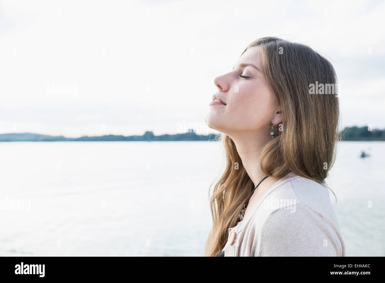 Profile side photo attractive hi-res stock photography and images - Alamy