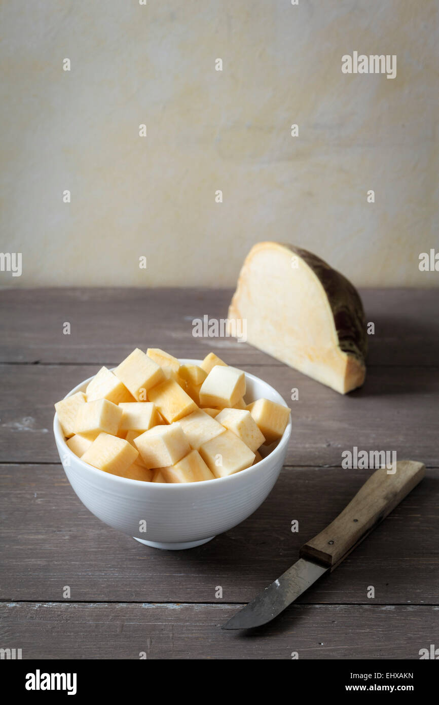 Diced swede hi-res stock photography and images - Alamy