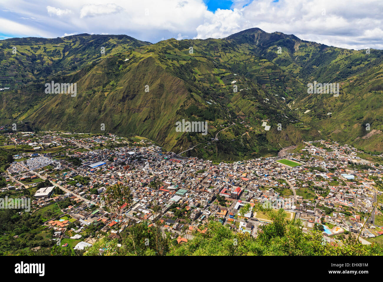 Ecuador, Tungurahua, Banos de Agua Santa, cityscape Stock Photo - Alamy