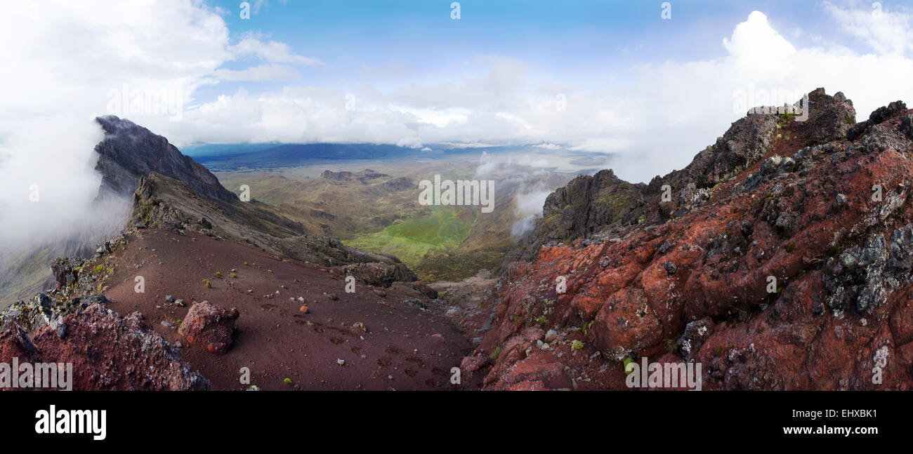 Ecuador, Pichincha, Cotopaxi National Park, Ruminahui volcao Stock ...