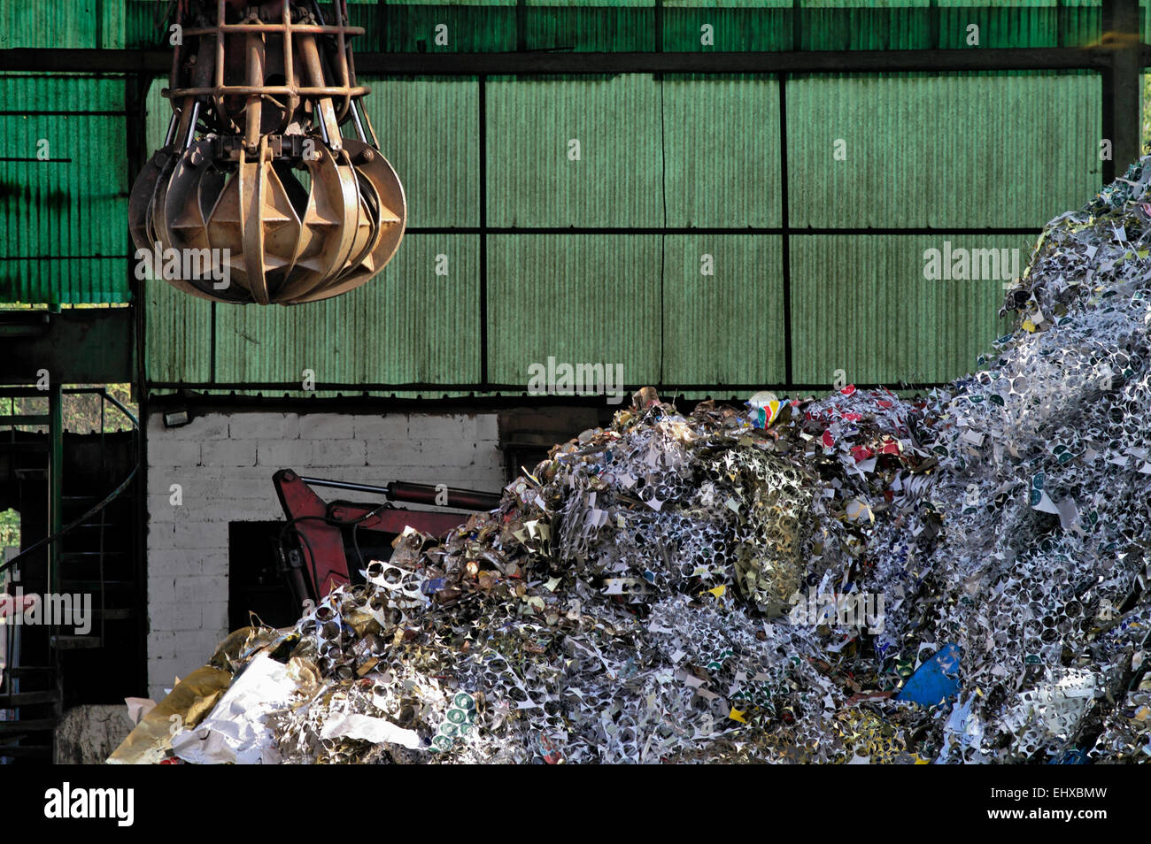 Industrial metallic scrap ready to be recycled Stock Photo - Alamy