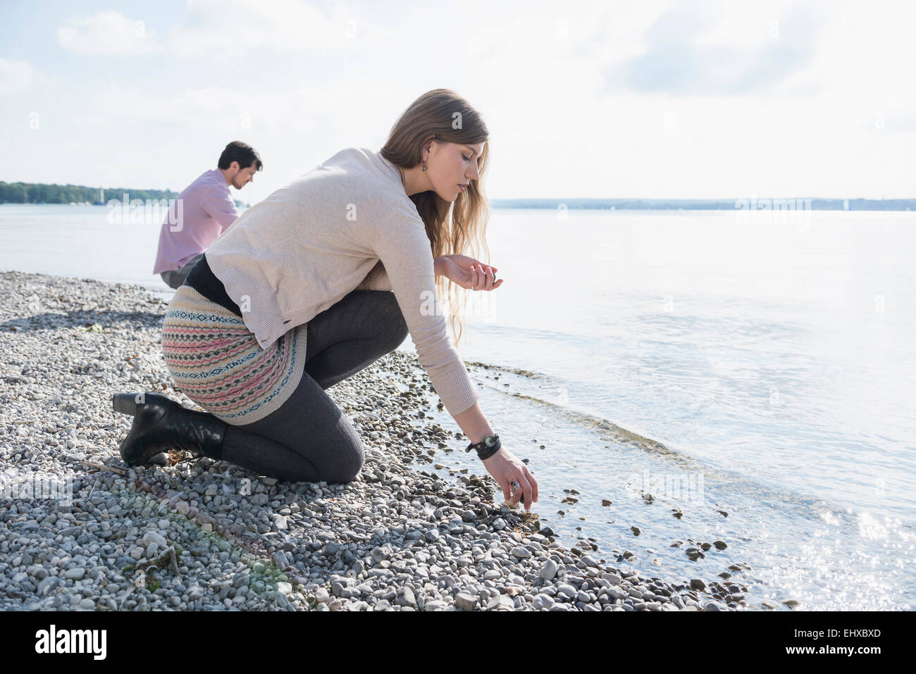 Pebble gathering hi-res stock photography and images - Alamy