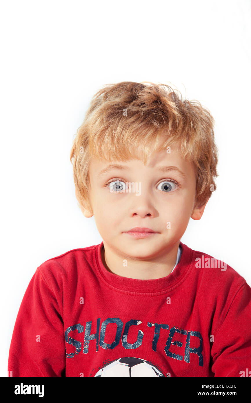 Child having a surprised expression Stock Photo - Alamy