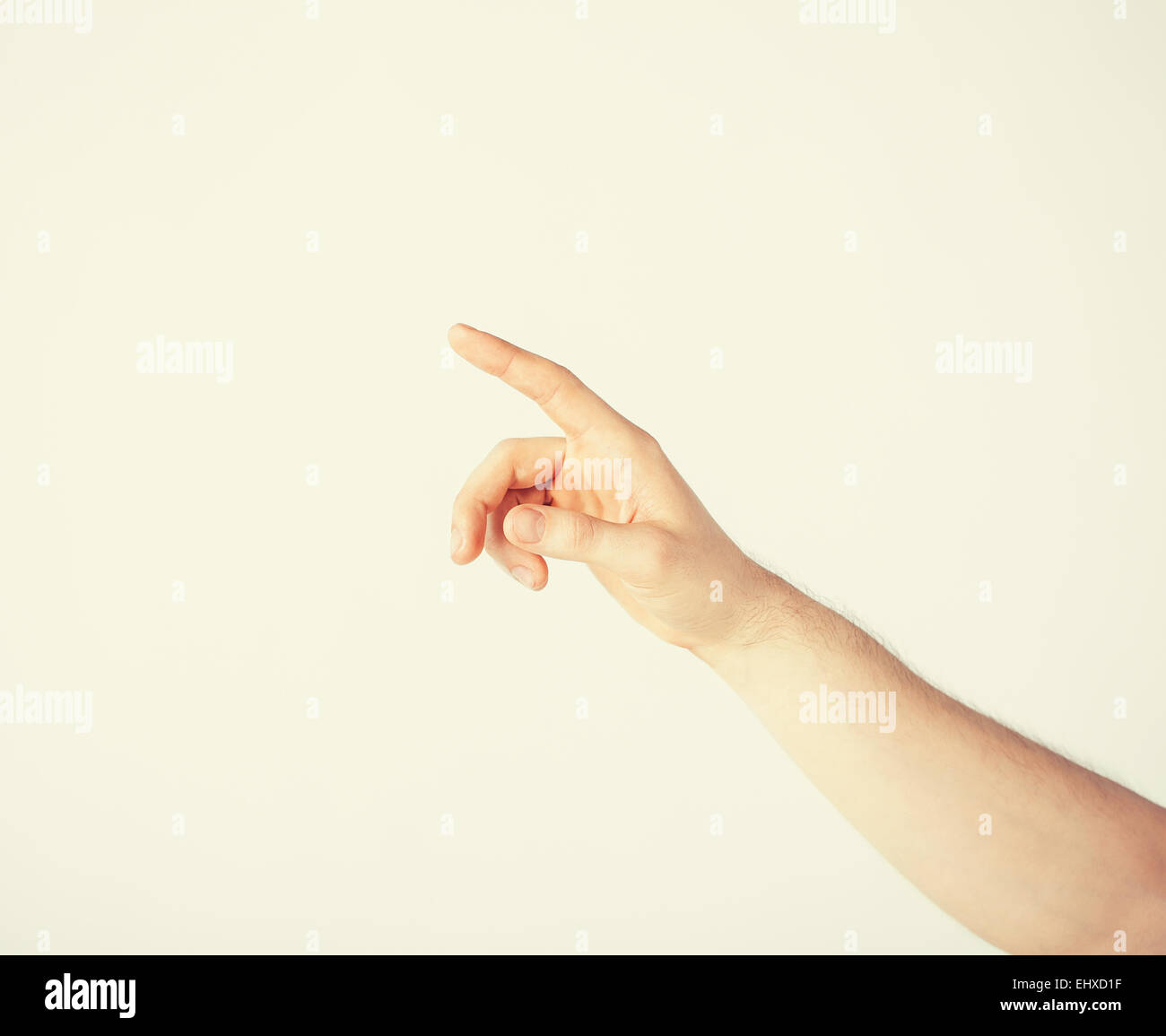 man hand pointing at something Stock Photo - Alamy