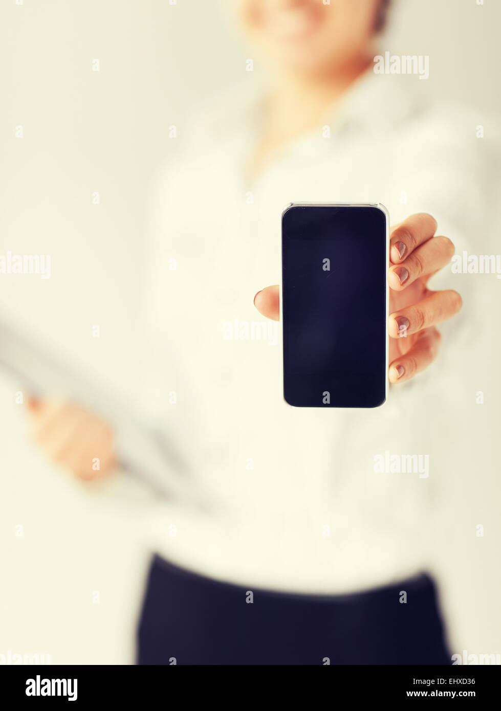 woman hand with smartphone Stock Photo - Alamy