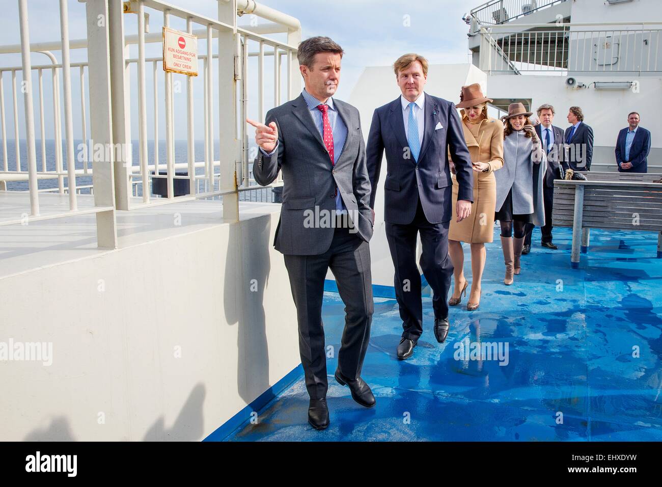 Samso Island, Denmark. 18th Mar, 2015. King Willem-Alexander and Queen ...