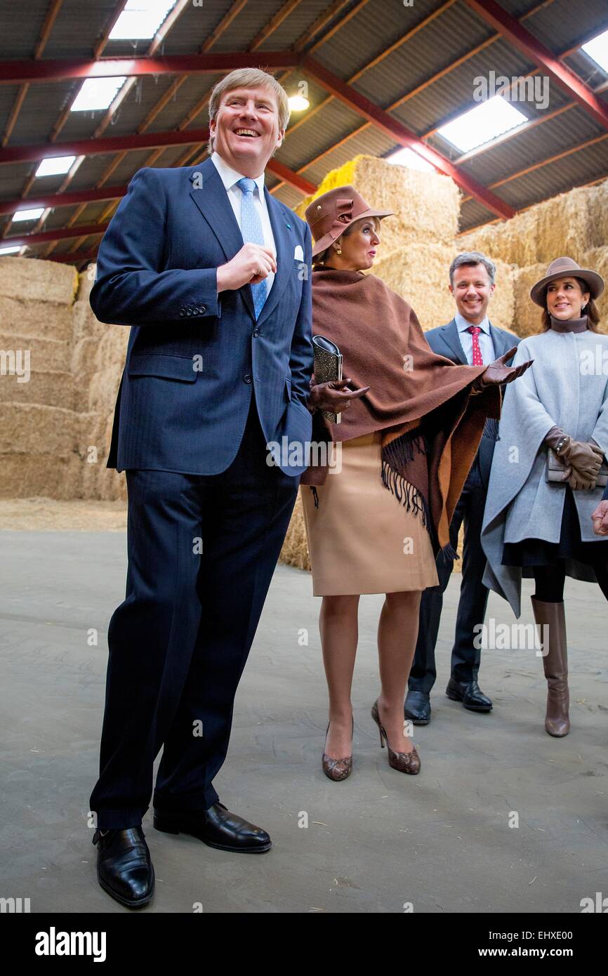Samso Island, Denmark. 18th Mar, 2015. King Willem-Alexander and Queen ...