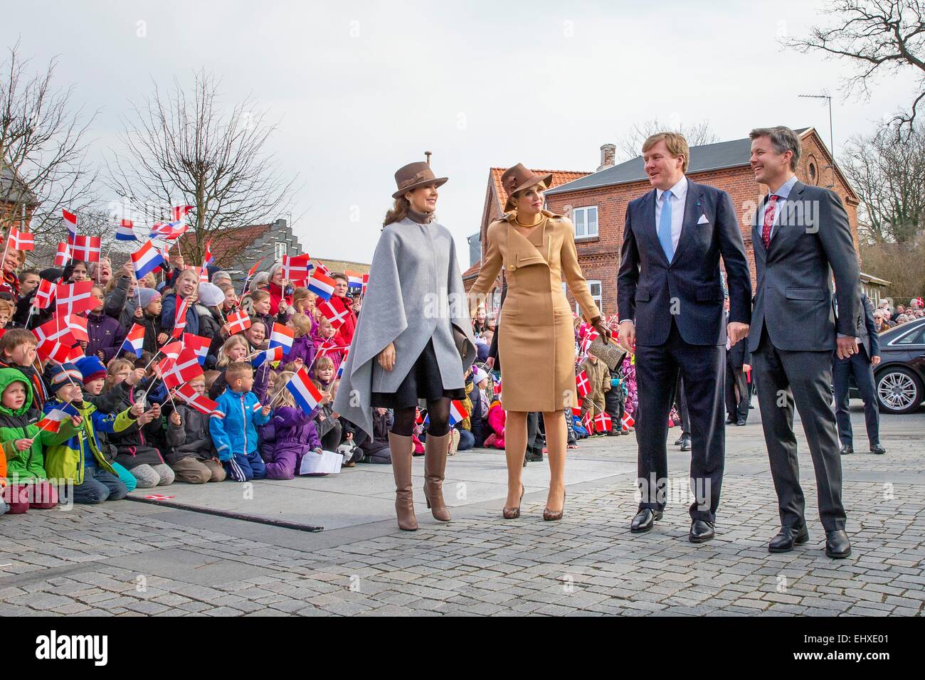 Samso Island, Denmark. 18th Mar, 2015. King Willem-Alexander and Queen ...