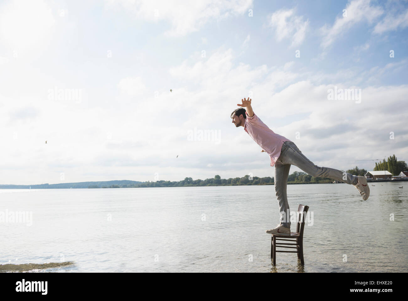 Balancing chair hi-res stock photography and images - Alamy