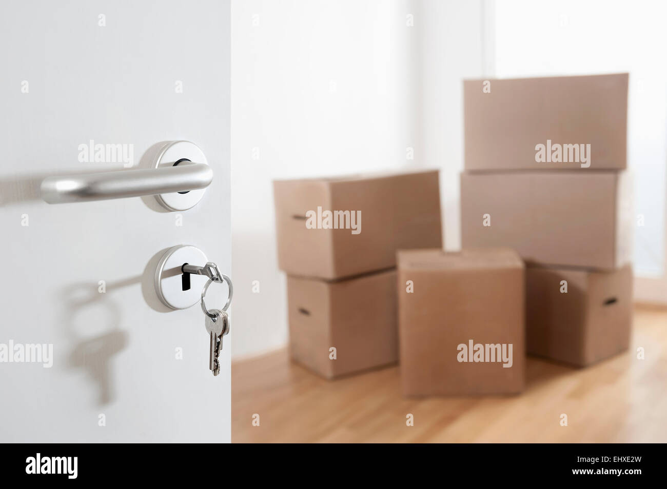 Close up of house keys in front door, Bavaria, Germany Stock Photo - Alamy