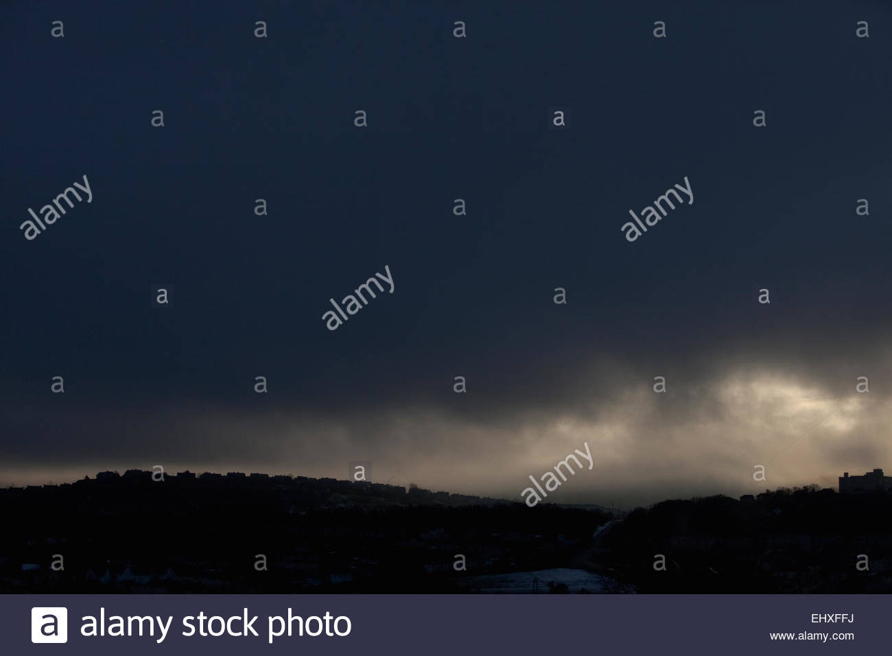 Thundercloud Silhouette High Resolution Stock Photography and Images ...