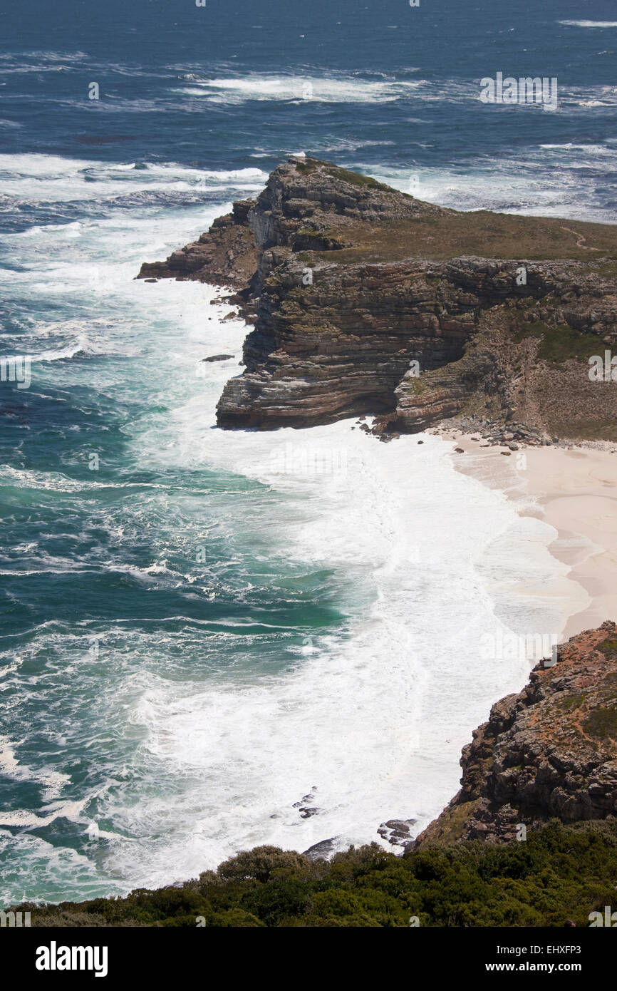 Rock formations on the coast, Cape Point, Cape Town, Western Cape ...