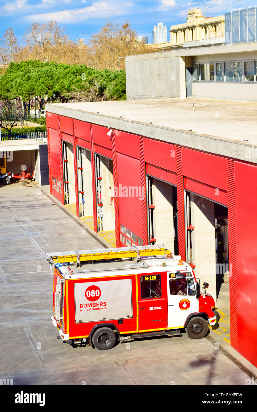 Fire truck barcelona catalonia spain hi-res stock photography and ...