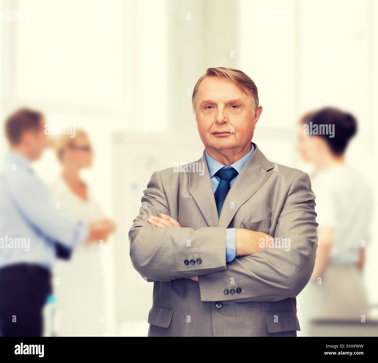 Serious coach in formal suit hi-res stock photography and images - Alamy