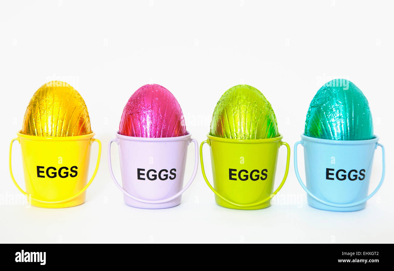 Easter egg buckets hi-res stock photography and images - Alamy