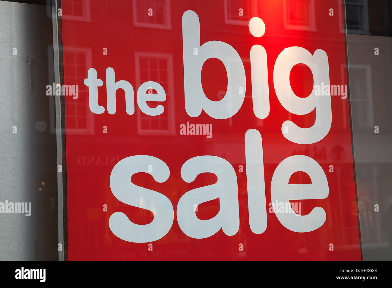 Business, Shops, Shopping, Sale signs in window display Stock Photo - Alamy