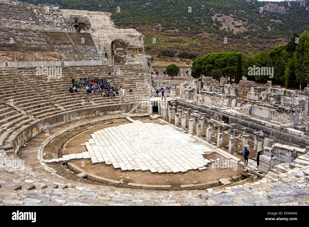 Turkey Selcuk Ephesus Amphitheater Stock Photo - Alamy