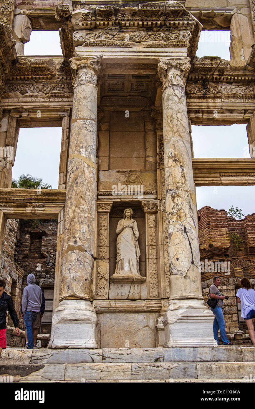 Turkey Selcuk Ephesus Library of Celsus Stock Photo - Alamy