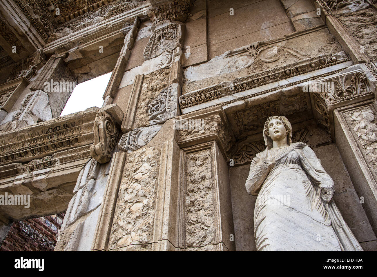 Turkey Selcuk Ephesus Library of Celsus Stock Photo - Alamy