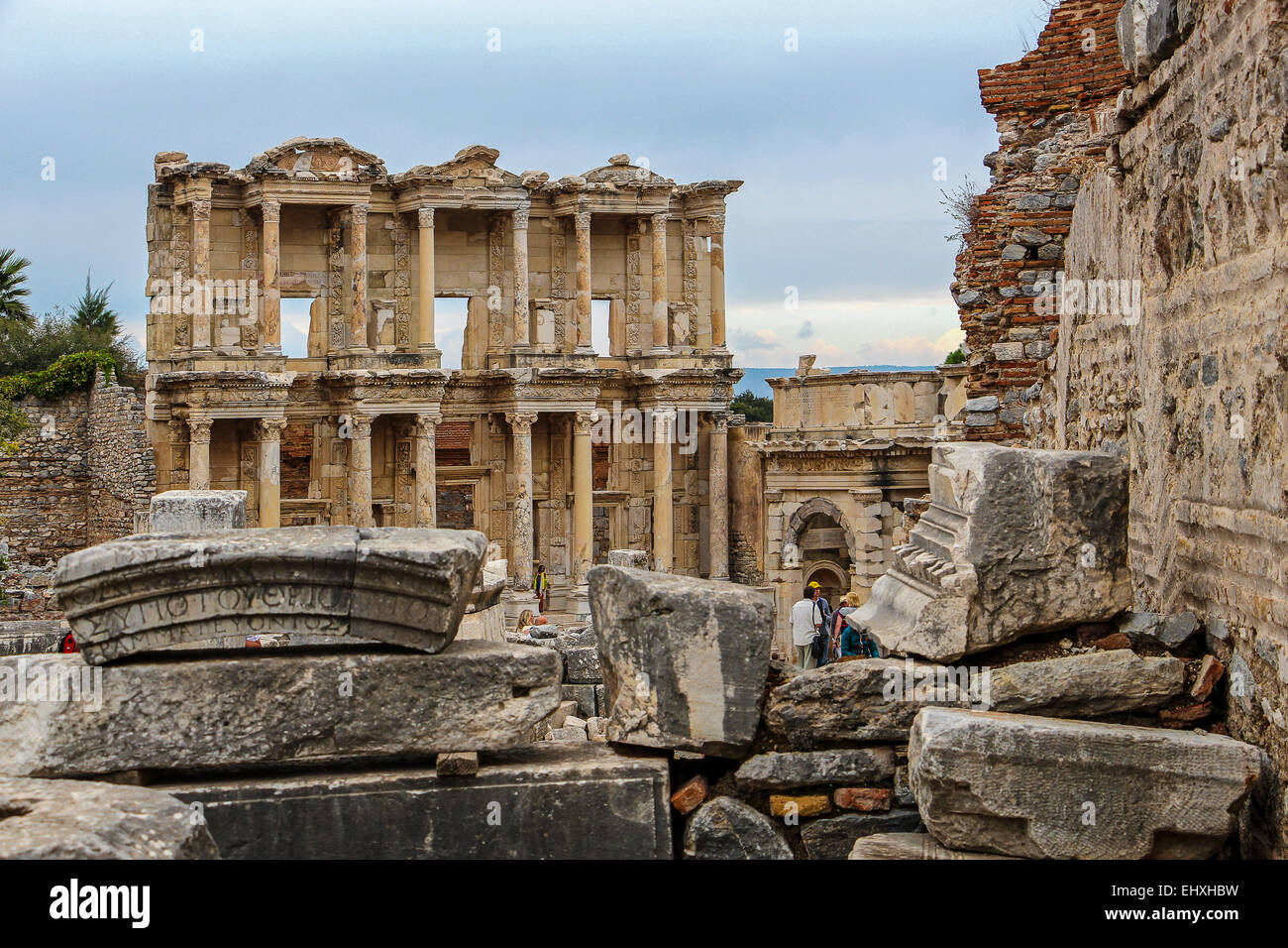 Turkey Selcuk Ephesus Library of Celsus Stock Photo - Alamy