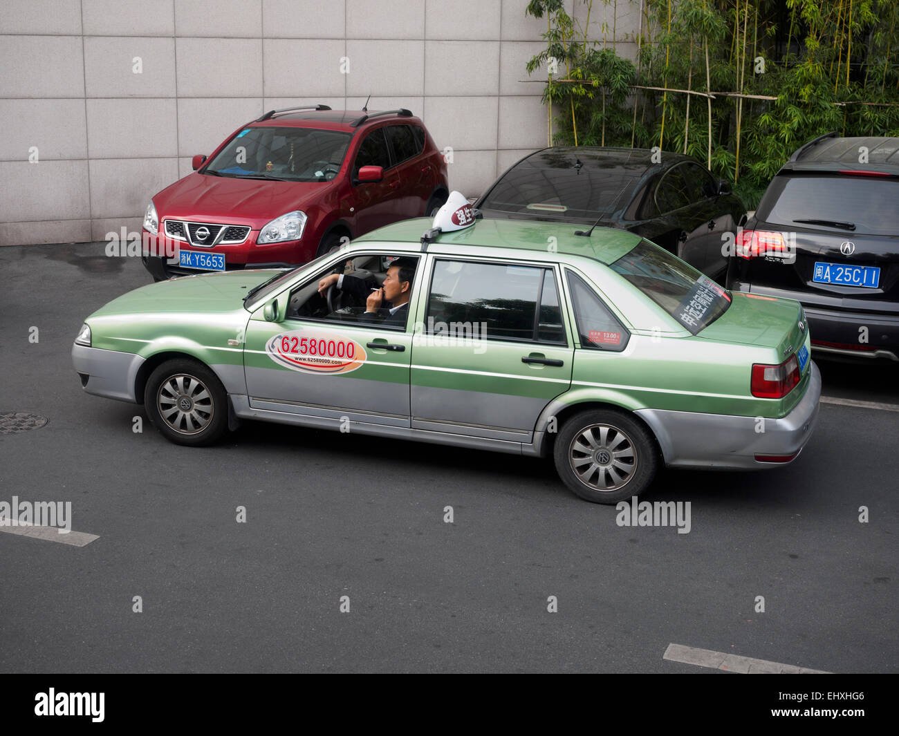 Taxi cab in Shanghai, China Stock Photo - Alamy