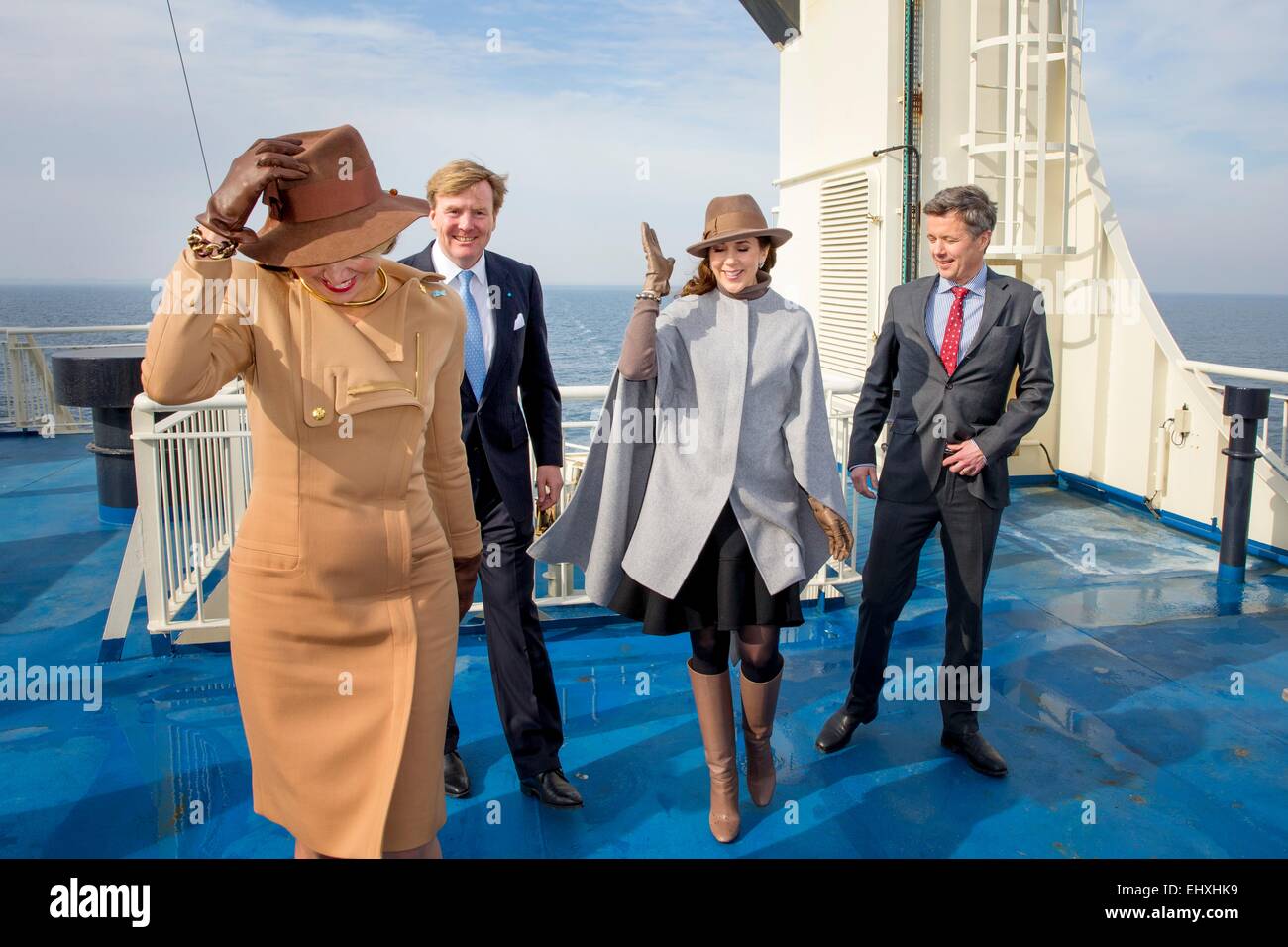 Samso Island, Denmark. 18th Mar, 2015. King Willem-Alexander and Queen ...