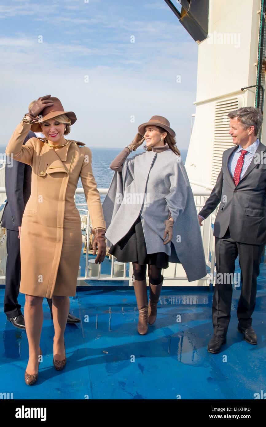 Samso Island, Denmark. 18th Mar, 2015. King Willem-Alexander and Queen ...