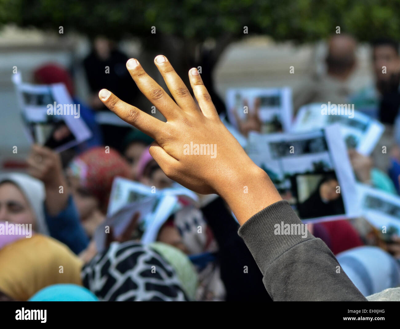 Rabaa sign hi-res stock photography and images - Alamy