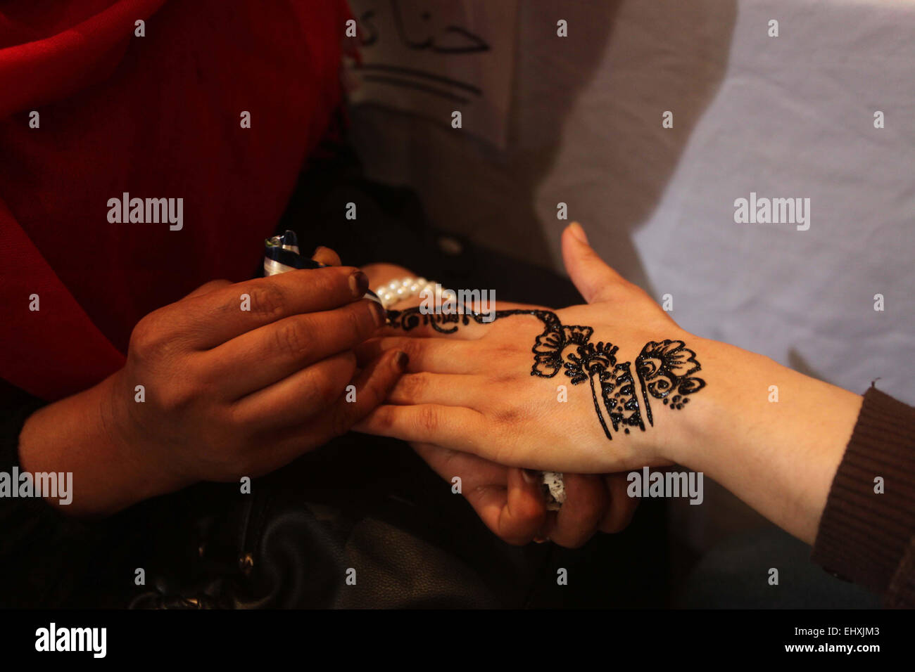 Gaza City, Gaza Strip, Palestinian Territory. 18th Mar, 2015. A ...